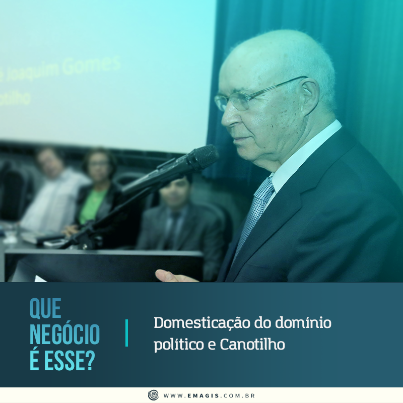 Domesticação do domínio político e Canotilho - Que negócio é esse ...